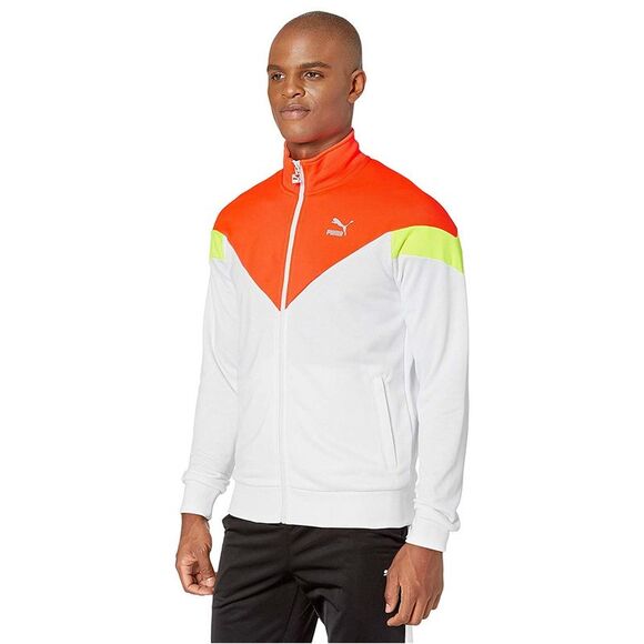 Puma | Jackets & Coats | Puma Mens Iconic Track Jacket White Dm | Poshmark
